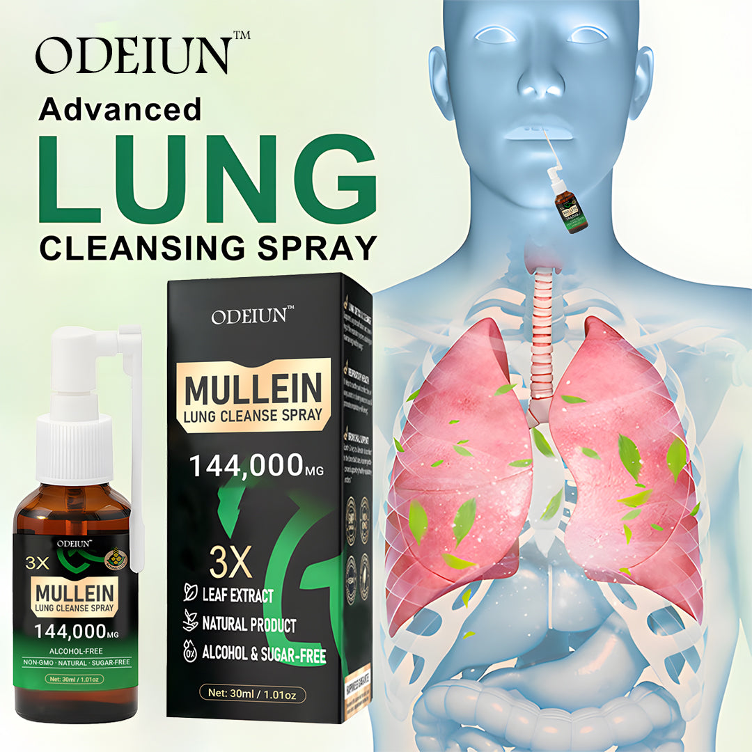 😍 ODEIUN® 3X Concentrated Mullein Lung Cleanse Spray — Helps Soothe T ...